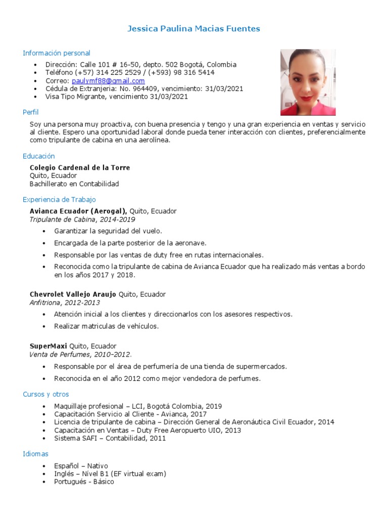 CV - Jessica Macias | PDF