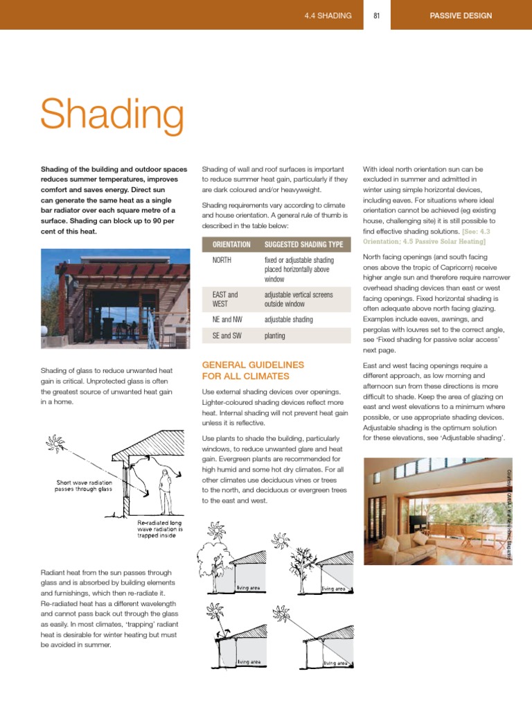 4.4 Passive Design Shading | PDF | Window | Climate