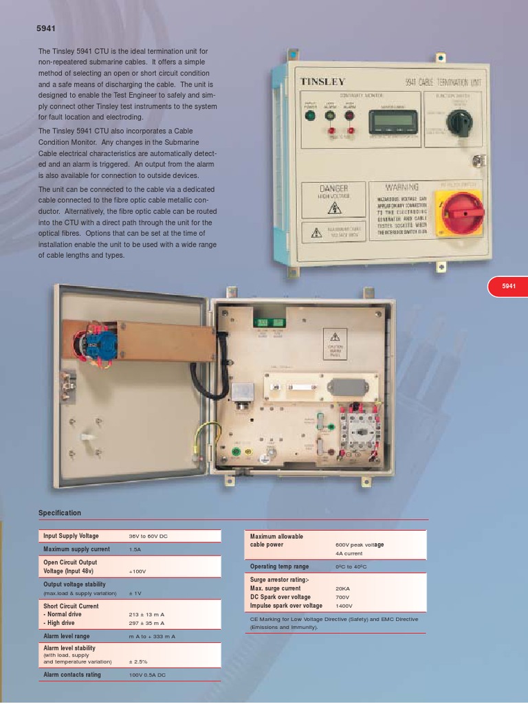 Tinsley 5941 Introduction | PDF | Switch | Optical Fiber