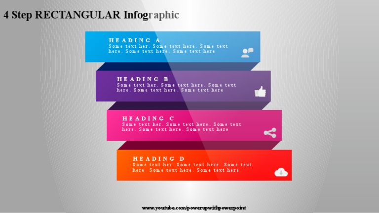25.create 4 Step RECTANGULAR Infographic | PDF | Language Arts & Discipline