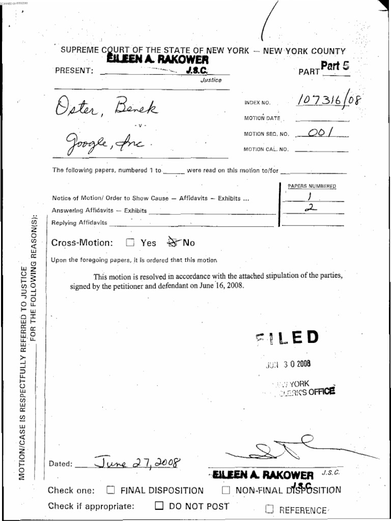 Stipulation and Proposed Order | PDF