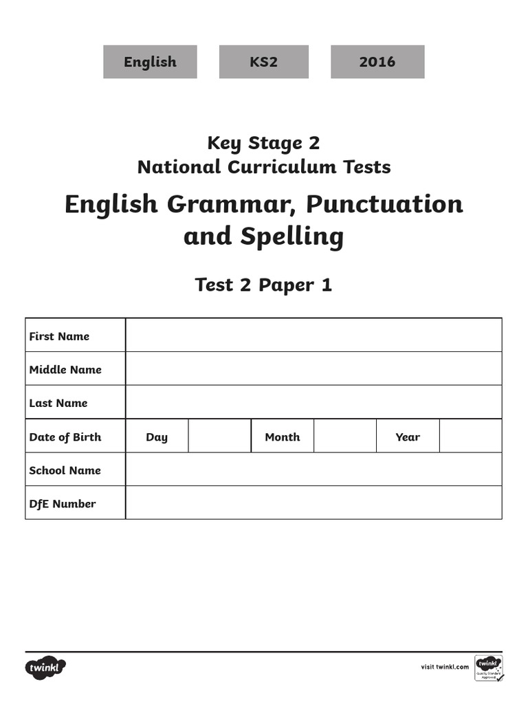 English Test Paper 1 | PDF | Phrase | English Language