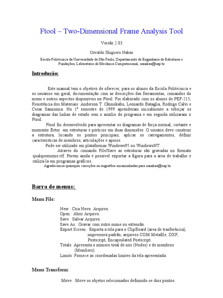 FTOOL | PDF | Business