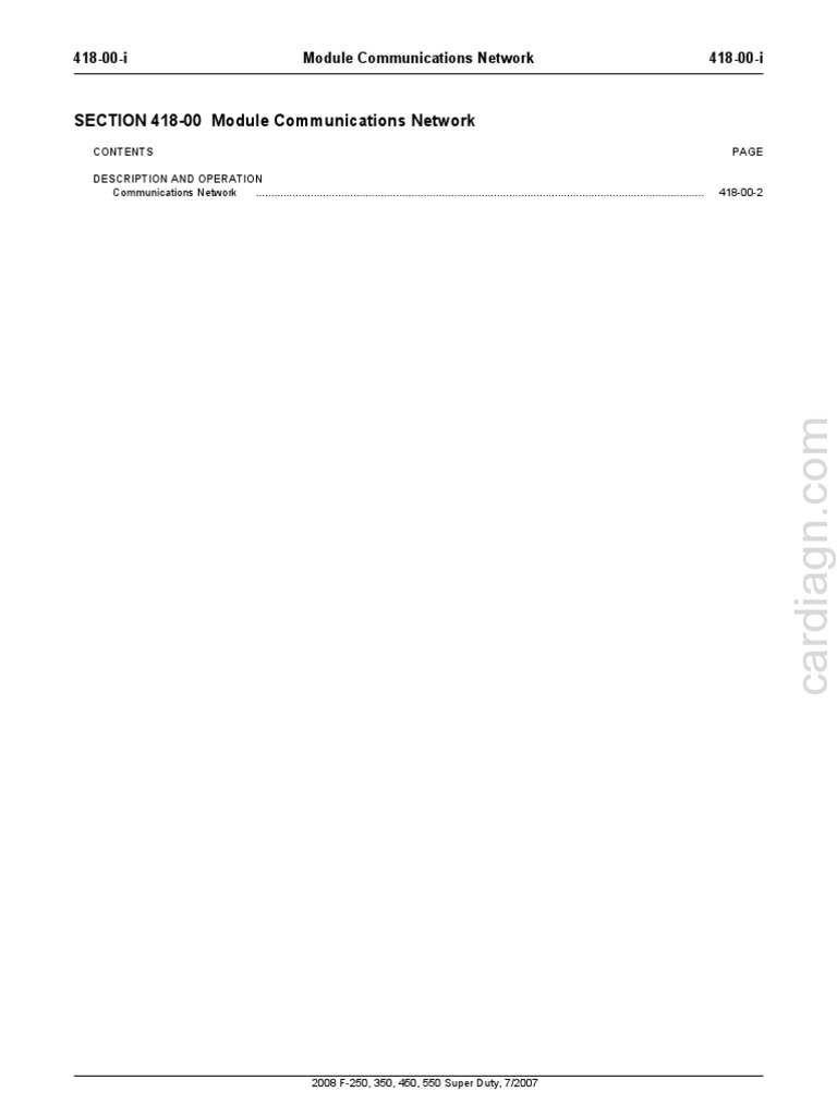 Module Communications Network | PDF | Computer Network | Vehicle Technology