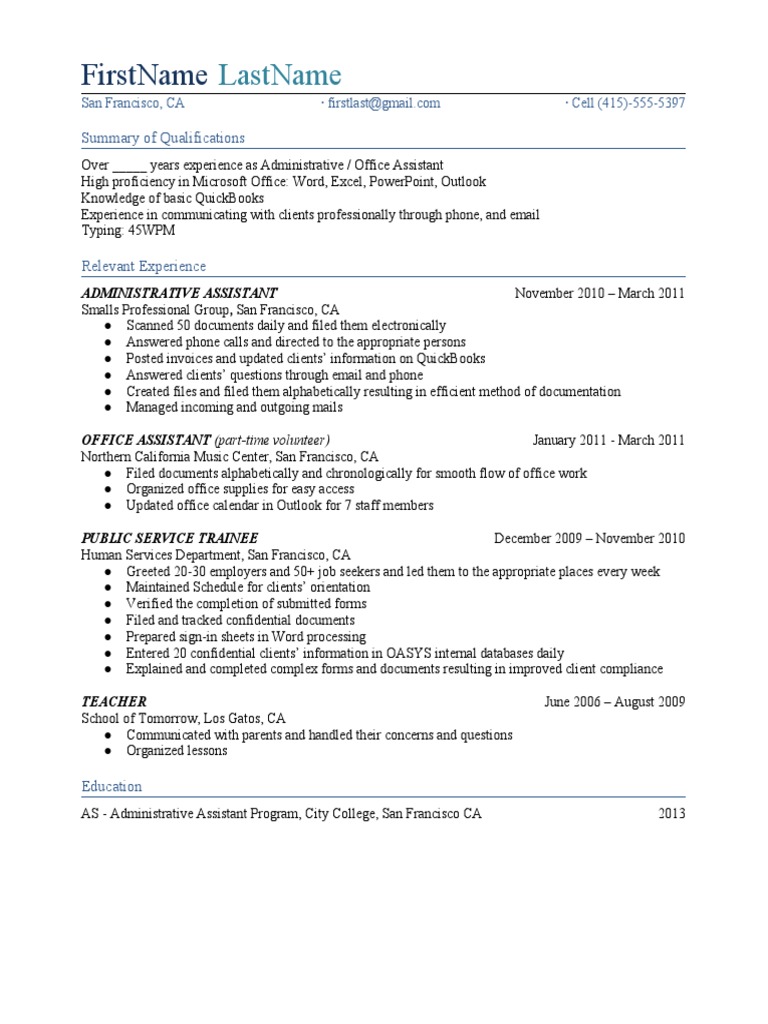 1pg Chrono - Resume TEMPLATE | PDF | Career & Growth | Art