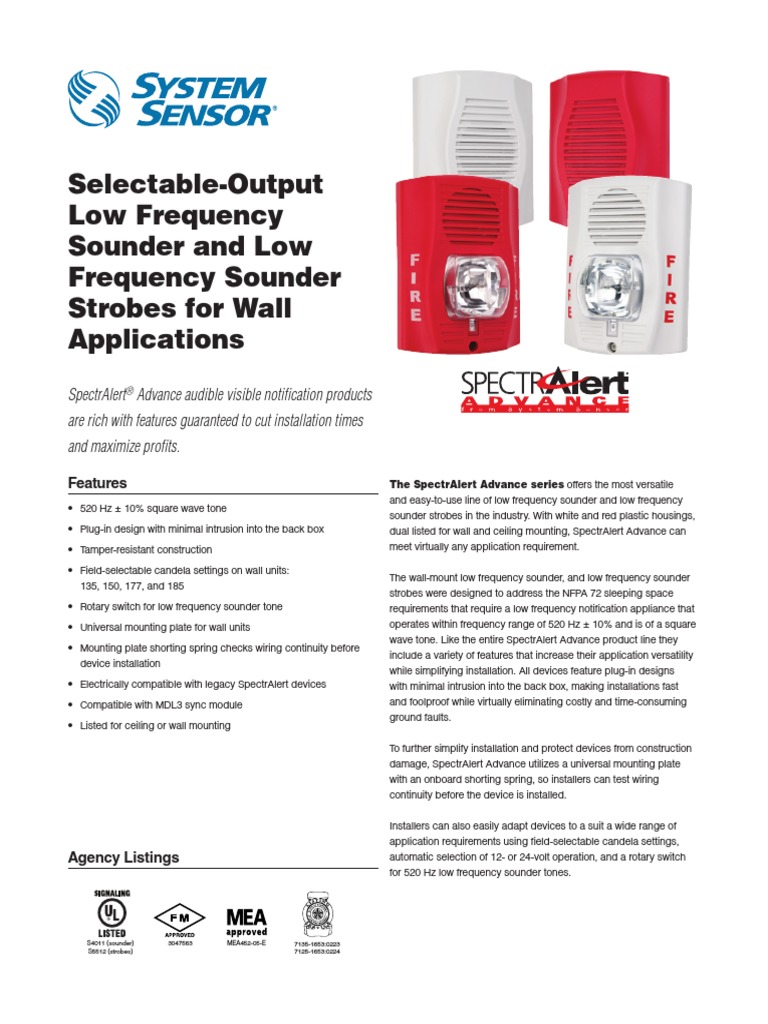 Selectable-Output Low Frequency Sounder and Low Frequency Sounder ...