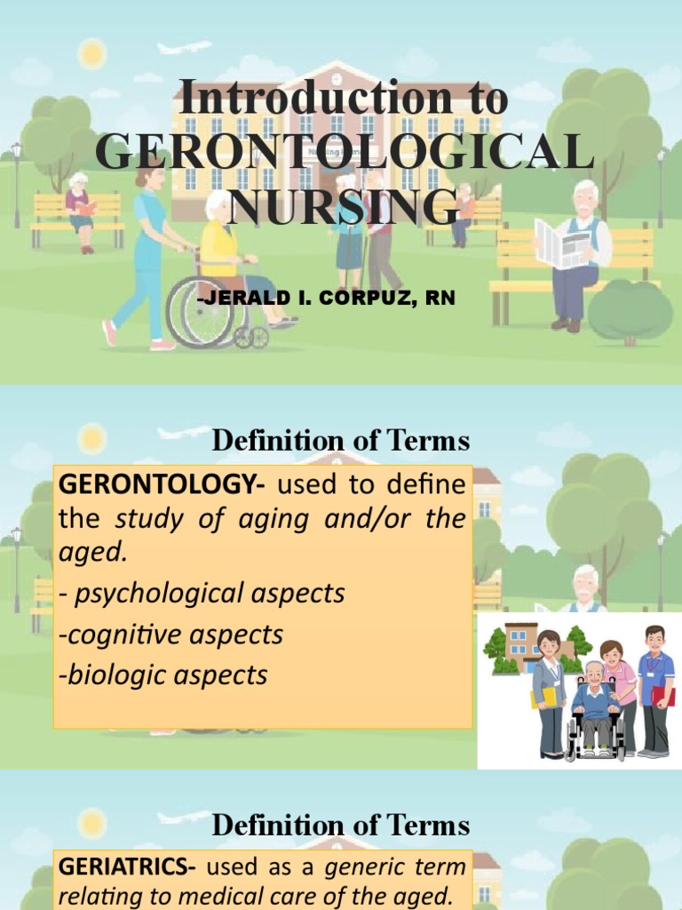 Introduction To Gerontological Nursing: - Jerald I. Corpuz, RN | PDF | Gerontological Nursing ...