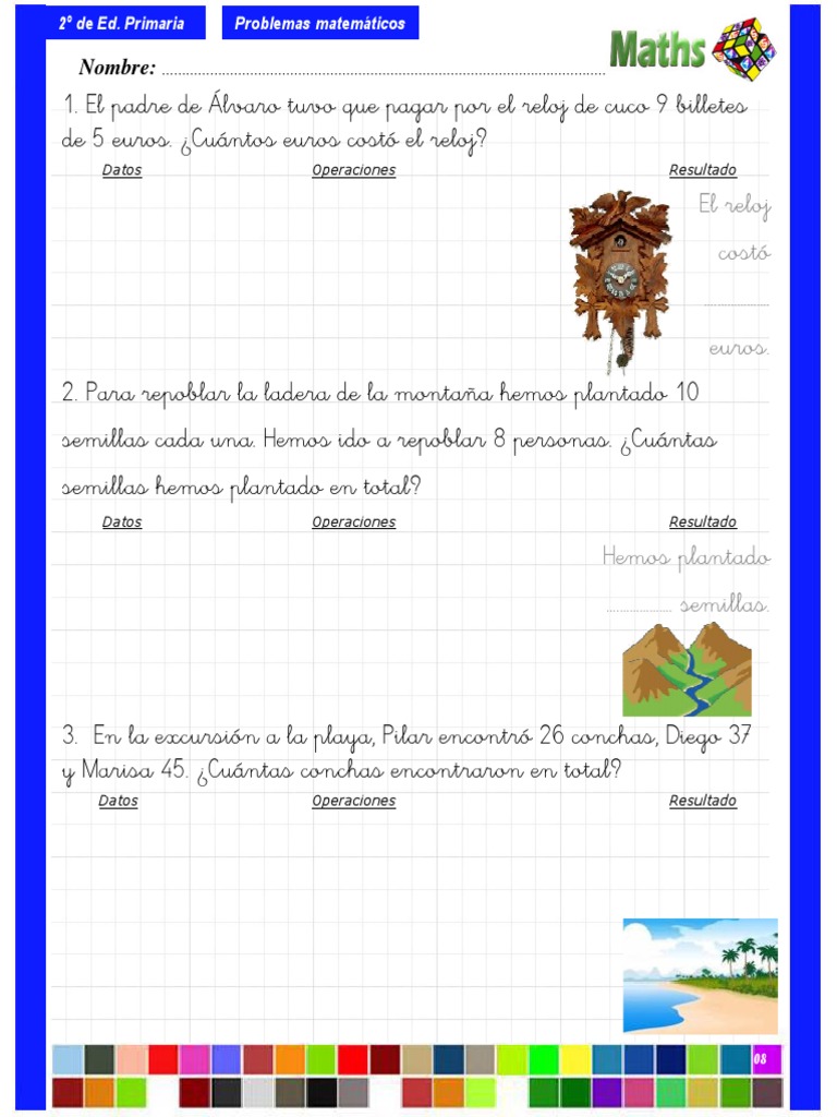 Problemas Mates Primaria | PDF