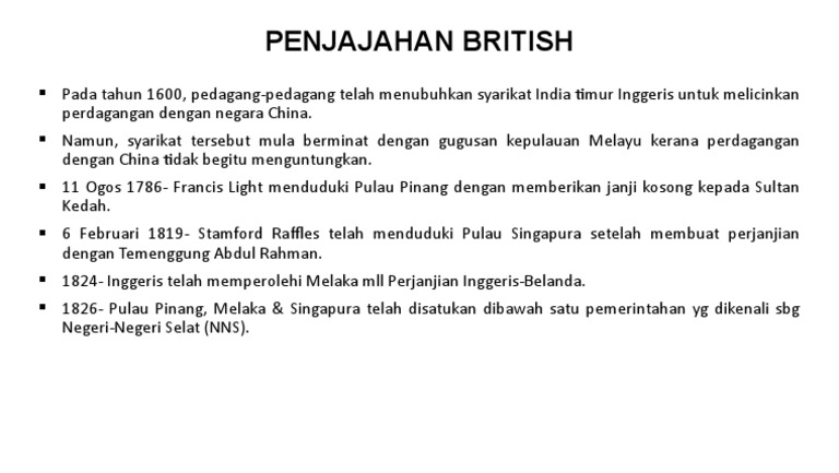 Penjajahan British di Kepulauan Melayu | PDF