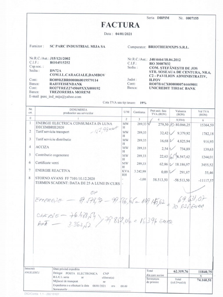 Facturi Energie Electrica | PDF