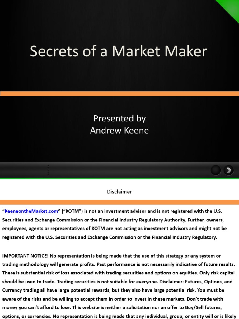 The Secrets of a Market Maker Revealed: Insights and Strategies for ...