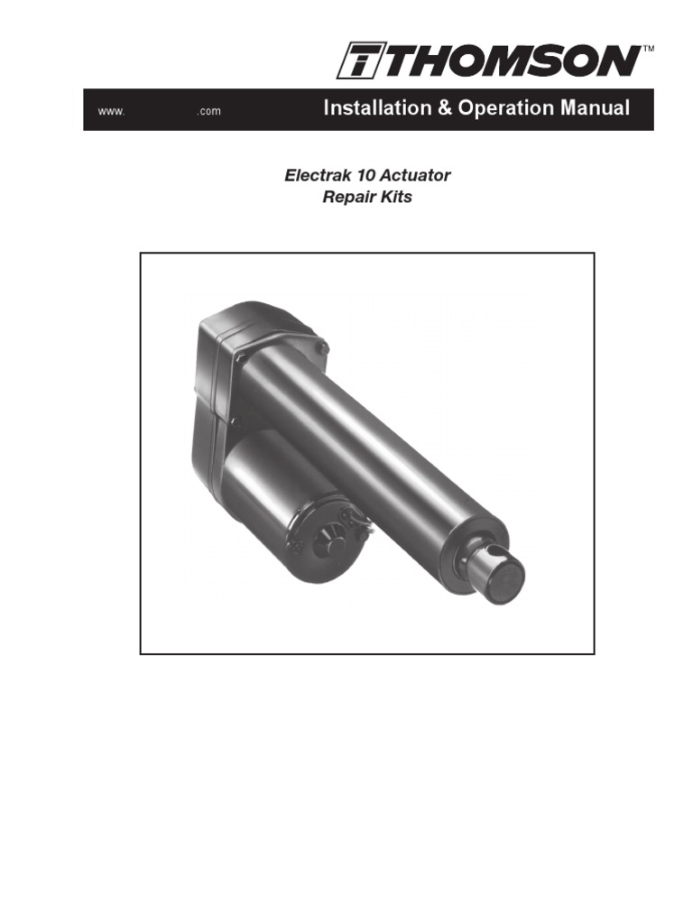 Electrak 10 Actuator Repair Guide | PDF | Business Law | Civil Law ...