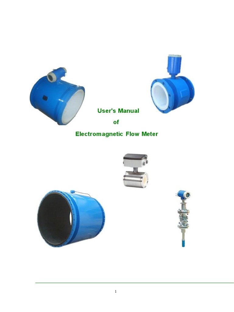 User's Manual of Electromagnetic Flow Meter | PDF | Flow Measurement ...