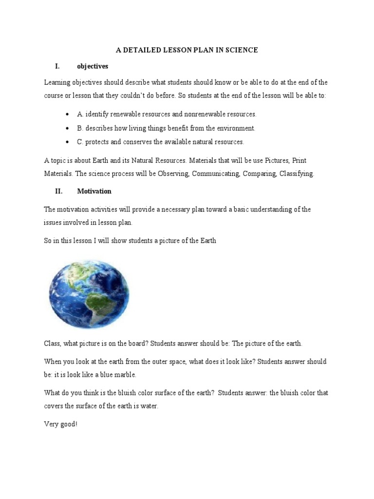 A Detailed Lesson Plan in Science Grade 2 | PDF | Lesson Plan | Natural ...