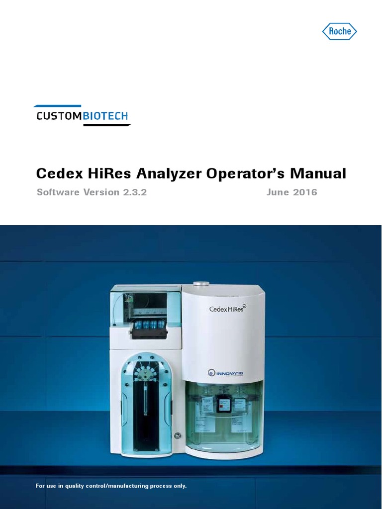 Roche CEDEX HiRes Manual | Download Free PDF | Backup | Installation (Computer Programs)