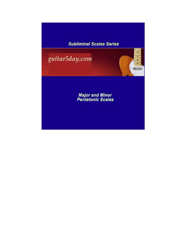 Major & Minor Pentatonic Scales | PDF | Scale (Music) | Musicology