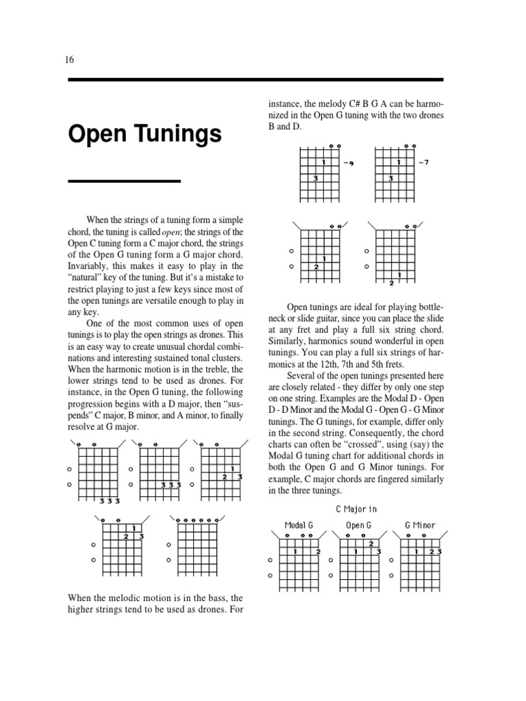 Open Tunings | PDF | Harmony | Musicology