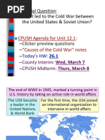 Cold War Overview: Causes and Effects | PDF