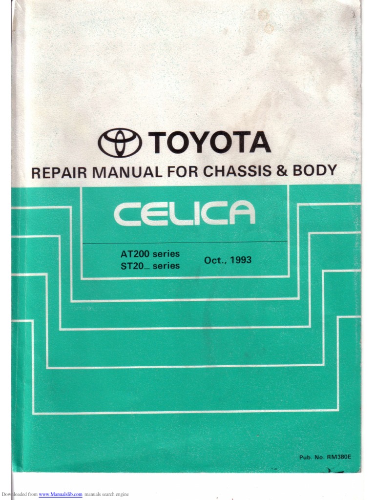Celica 1993 At200 Series | PDF | Manufactured Goods | Vehicles