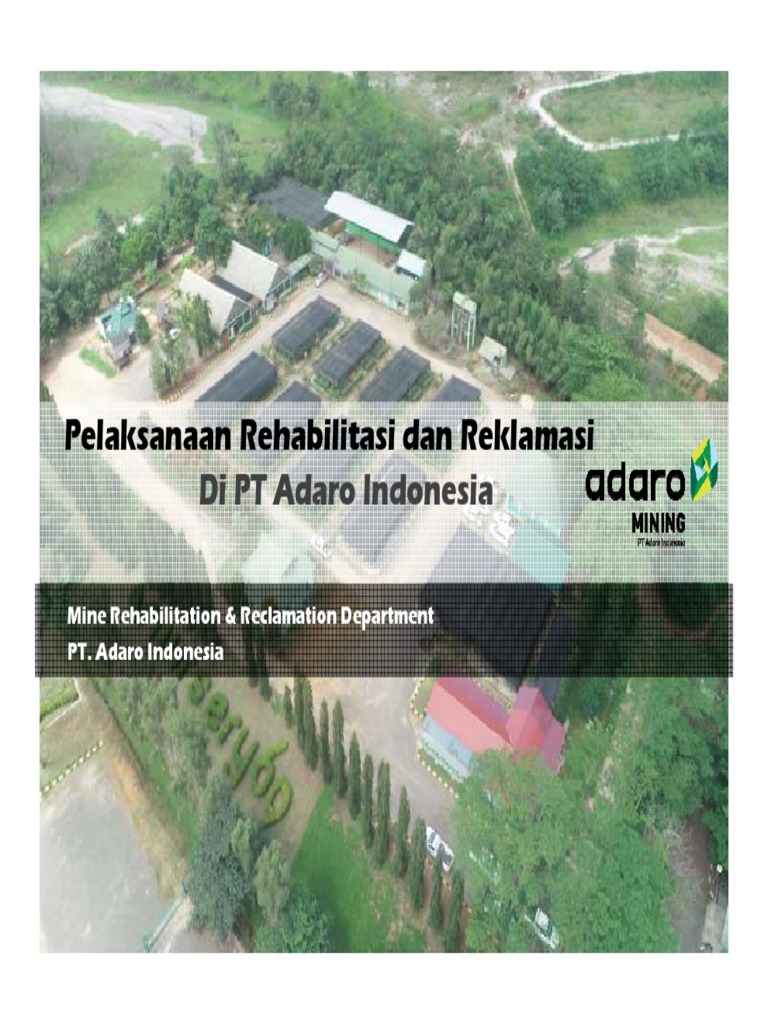 26 - BISA 21 Session 7 Pelaksanaan Rehabilitasi Dan Reklamasi Di PT ...