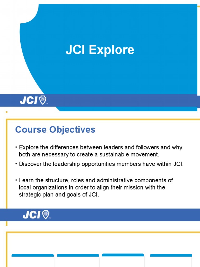 JCI Explore - 23.9.2020-2 | PDF | Strategic Planning | Goal