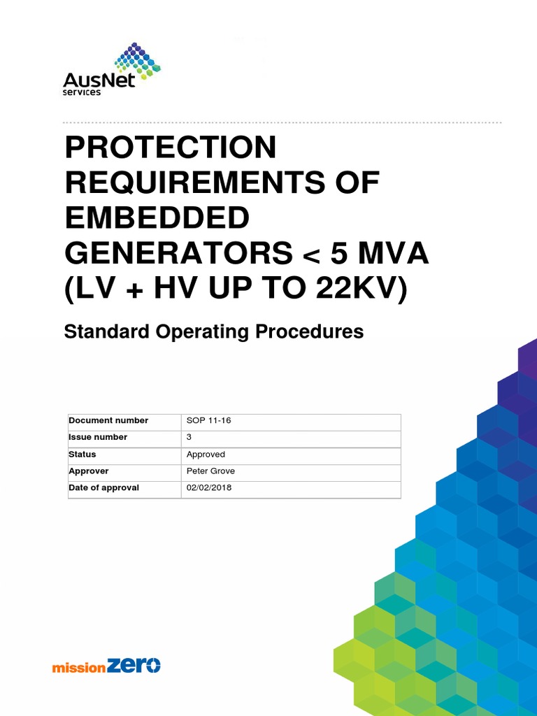 Protection Requirements for Embedded Generators | PDF | Electrical Grid | Cogeneration