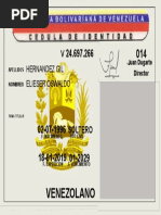 Descargar Formato de Cedula Venezolana Editable de Espanol Gratis | PDF | Costa Rica ...