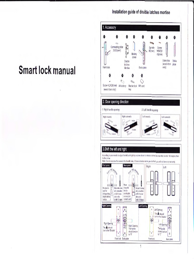 Smart Lock Manual | PDF | Components | Business
