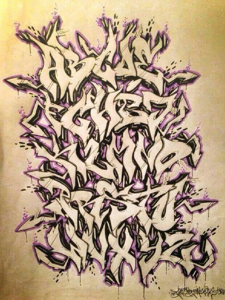 Alfabeto De Letras De Graffiti Fáciles Graffiti Letras Abecedario
