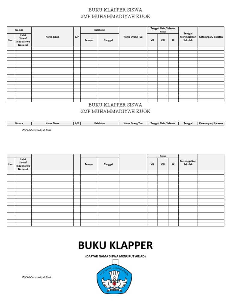 53 Buku Klapper Siswa | PDF