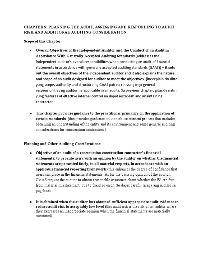 Chapter 9 | PDF | Financial Audit | Internal Control