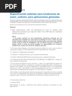 Especificación ASTM A 536 para Hierro Dúctil | PDF