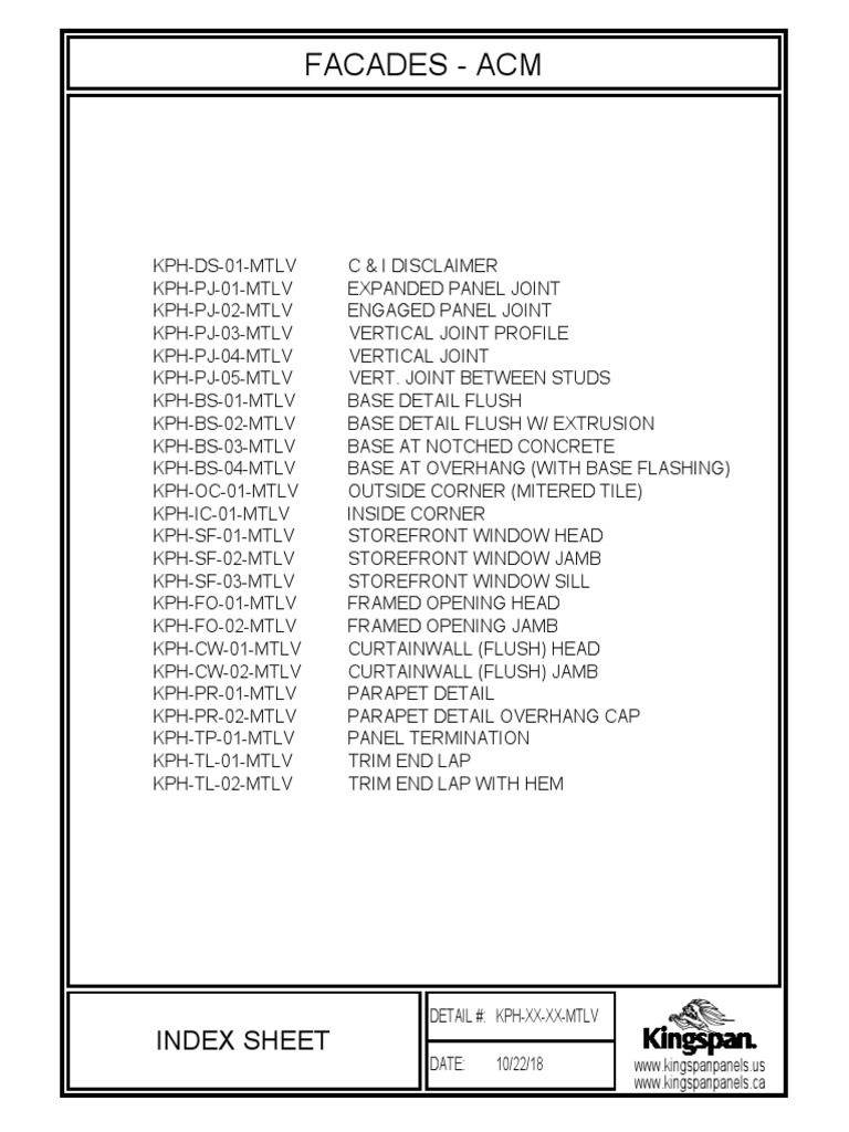 Benchmark Facade Acm MCM Evo Cad Details Horizontal Na | PDF | Screw ...