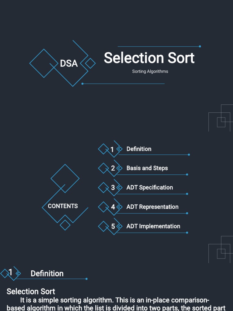 Dsa Selection Sort | PDF | Array Data Structure | Theoretical Computer ... Dsa Selection Sort | PDF | Array Data Structure | Theoretical Computer ...