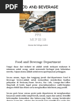 Materi Modul Food and Beverage Service | PDF