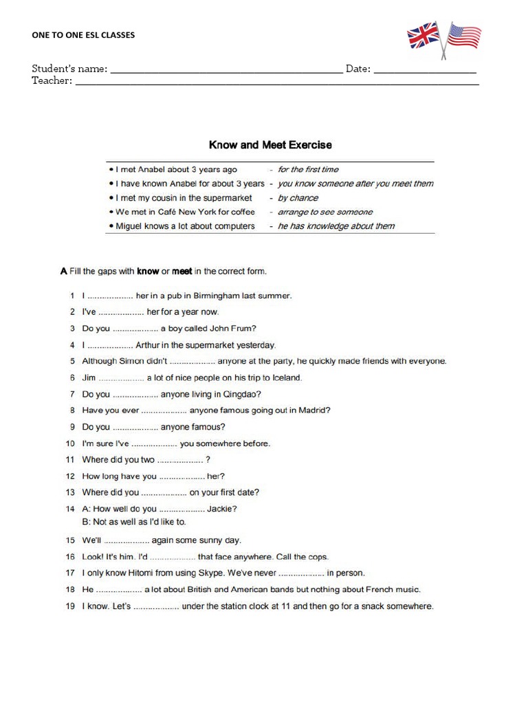 Know and Meet | PDF