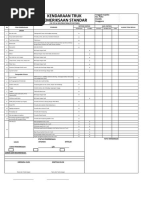 Format Cheklist Pemeriksaan Kendaraan Operasional Perusahaan | PDF