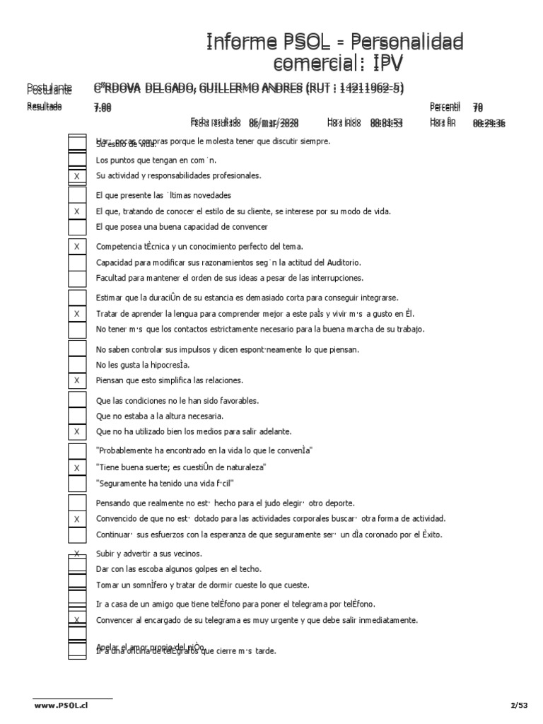 Test IPV - Test IC - Test Liderazgo RESPUESTA 1 | PDF | Liderazgo ...