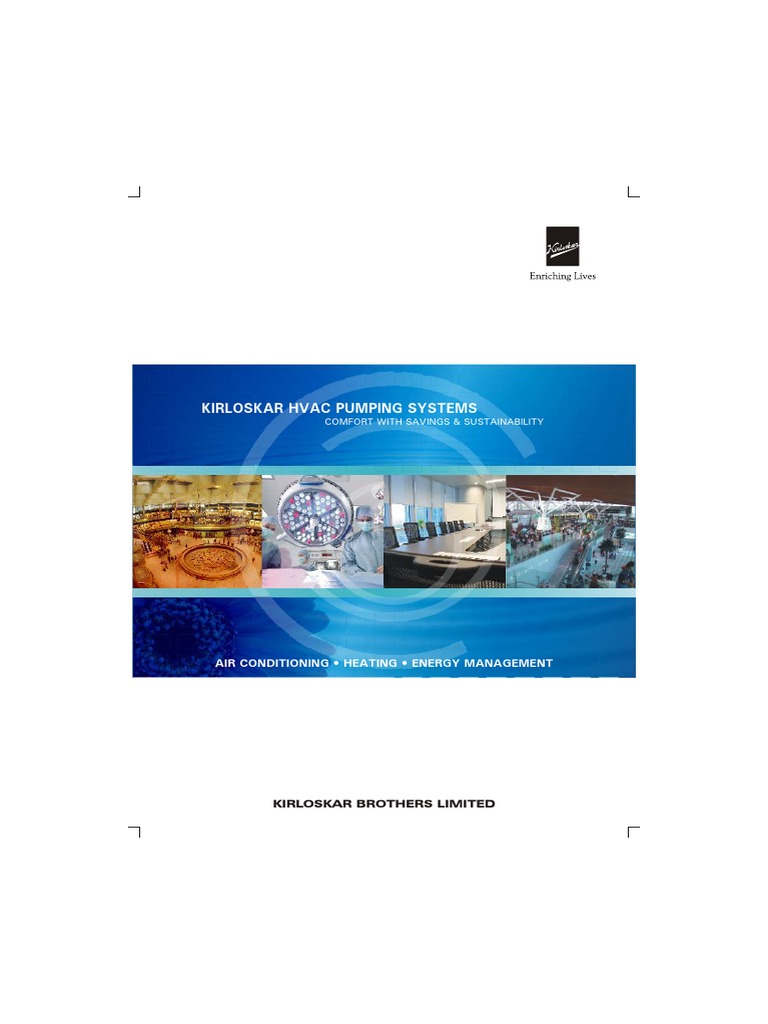 KIRLOSKAR HVAC Brochure | PDF | Pump | Programmable Logic Controller