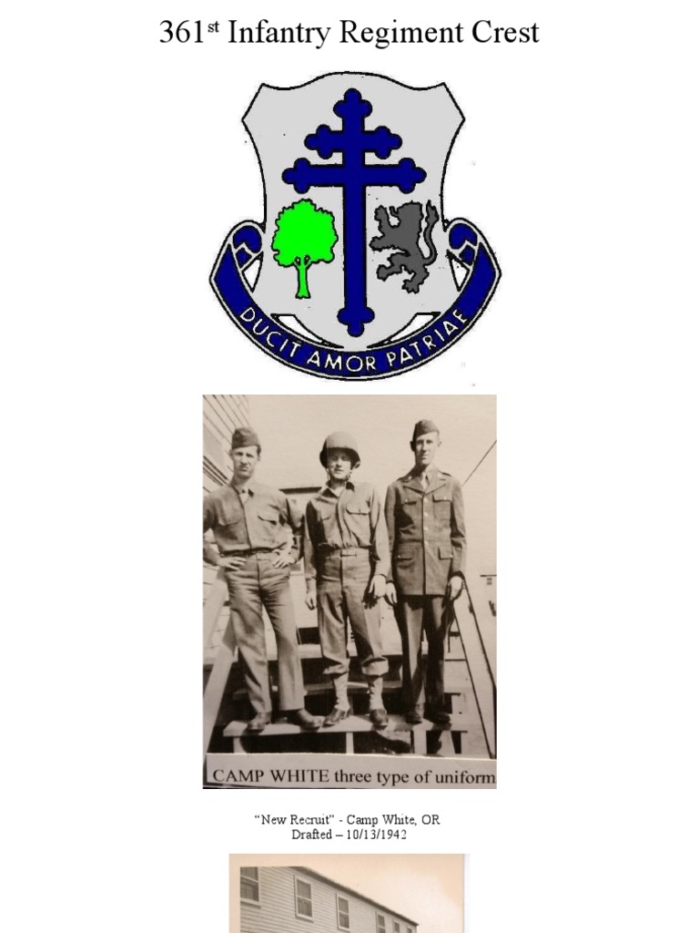 361st Infantry Regiment History and Battle | PDF