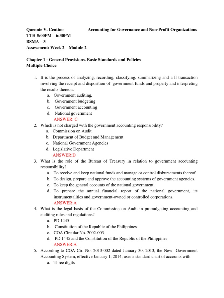 Module 2 | PDF | Budget | Audit