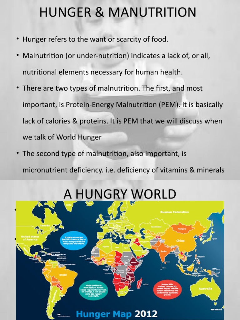 Hunger & Manutrition | PDF | Malnutrition | Food And Drink