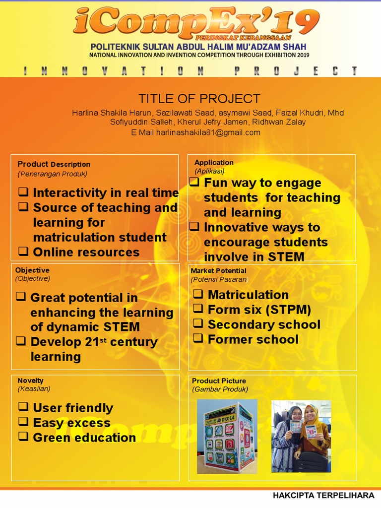 Poster Pertandingan Inovasi | PDF | Social Science | Wellness