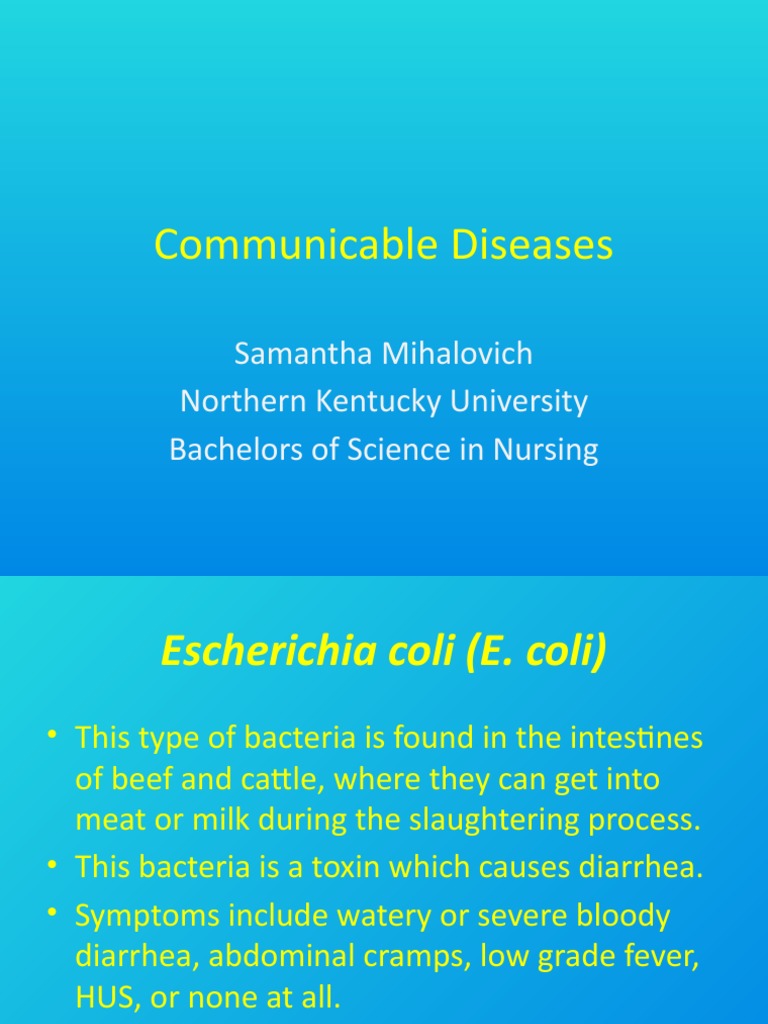 Overview of Common Communicable Diseases | PDF | Tuberculosis | Hiv/Aids
