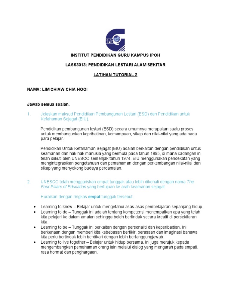 Latihan Tutorial 2 | PDF