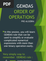 GEMDAS Rule | PDF