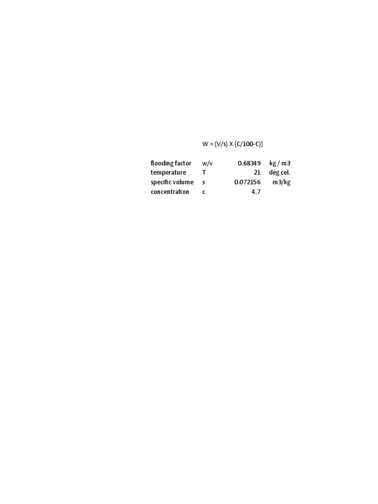 Flooding Factor Calculation Details | PDF