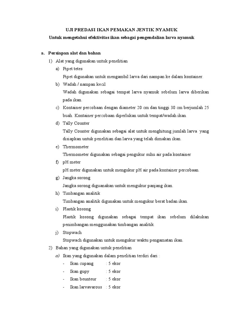 Uji Predasi | PDF | Sains & Matematika