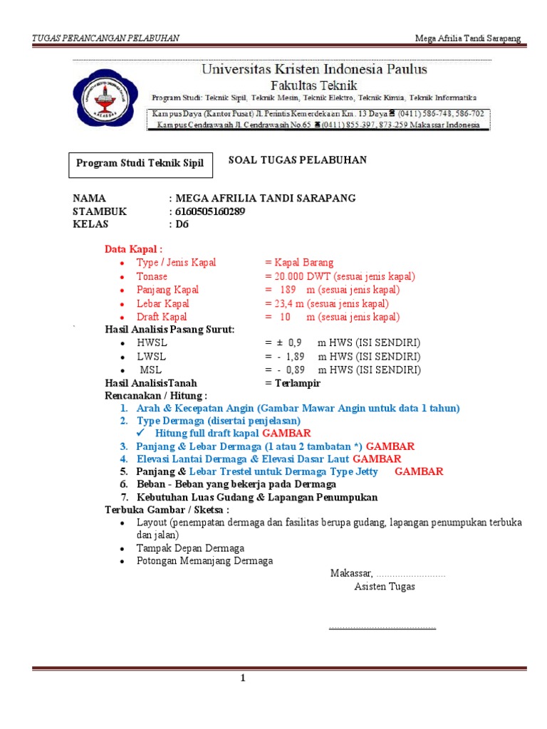 Perancangan Dermaga Tipe Jetty | PDF