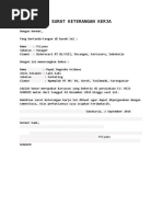 Contoh Template Surat Paklaring | PDF
